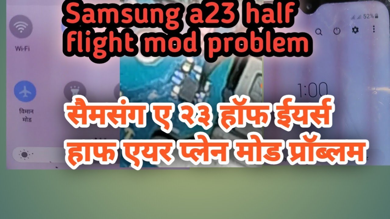 Samsung a23 half flight mode problem solved | mobile repairing #viral #viralvideo - YouTube