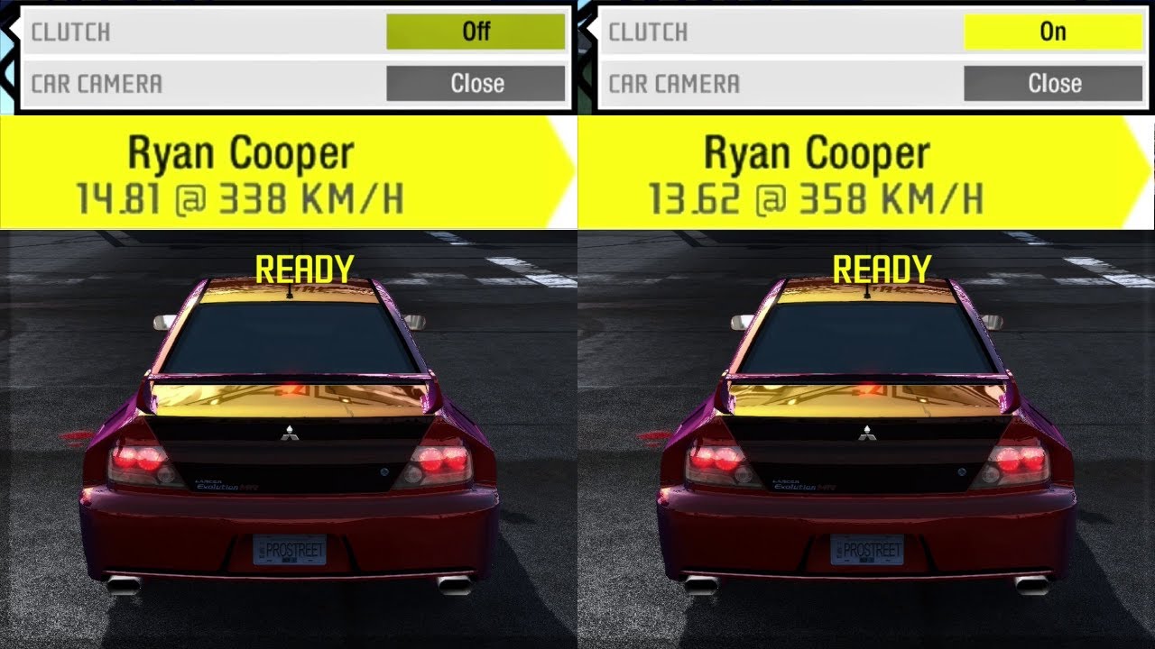 You're FASTER with the CLUTCH turned ON? NFS ProStreet Drag Race - YouTube