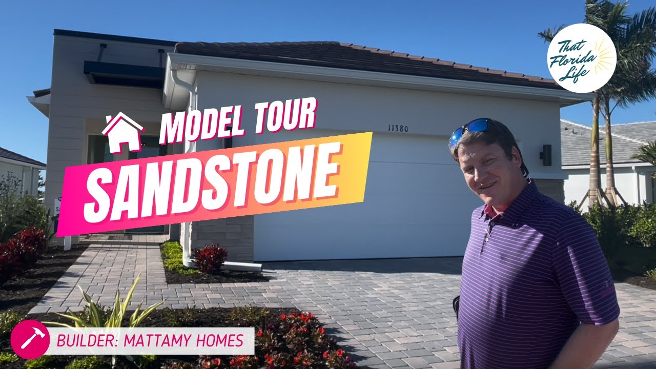 Brightmore Mattamy Homes Sandstone Model Tour Wellen Park - YouTube
