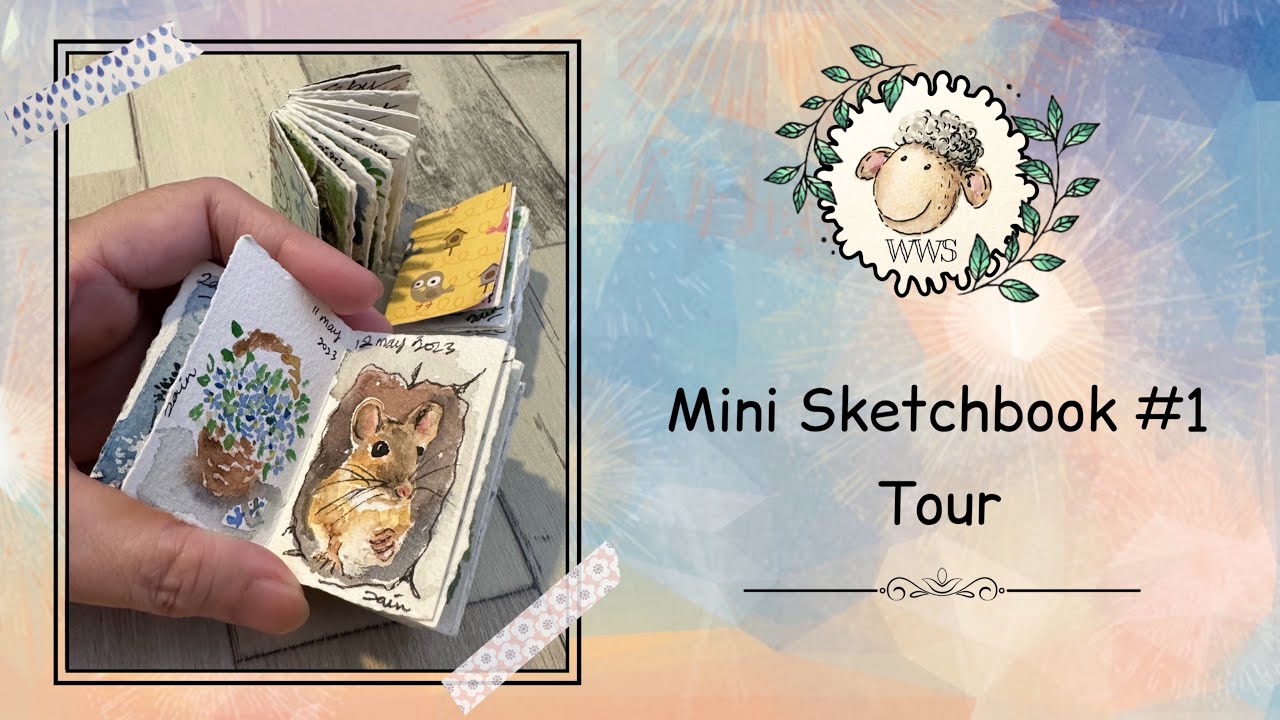 MINI SKETCHBOOK TOUR, #1, ARCHES PAPER #minisketchbook # ...