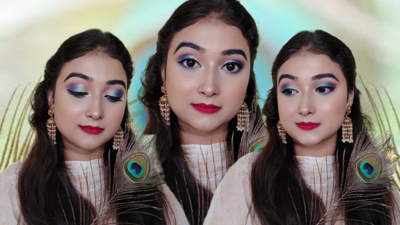 Janmashtami Makeup Look / MAHIS BLUSH || - YouTube