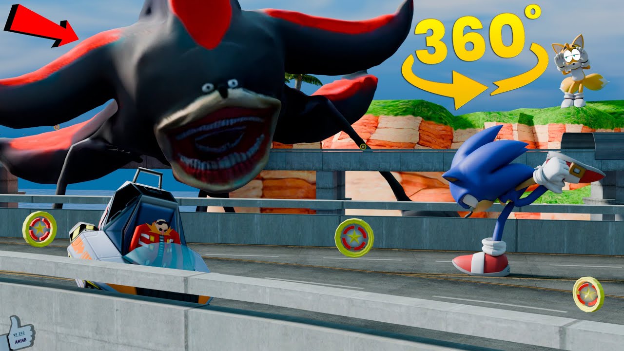 VR 360° - SUPER SONIC RUN! GOTTA GO FAST! | SHIN SONIC TAPES | 4K ...