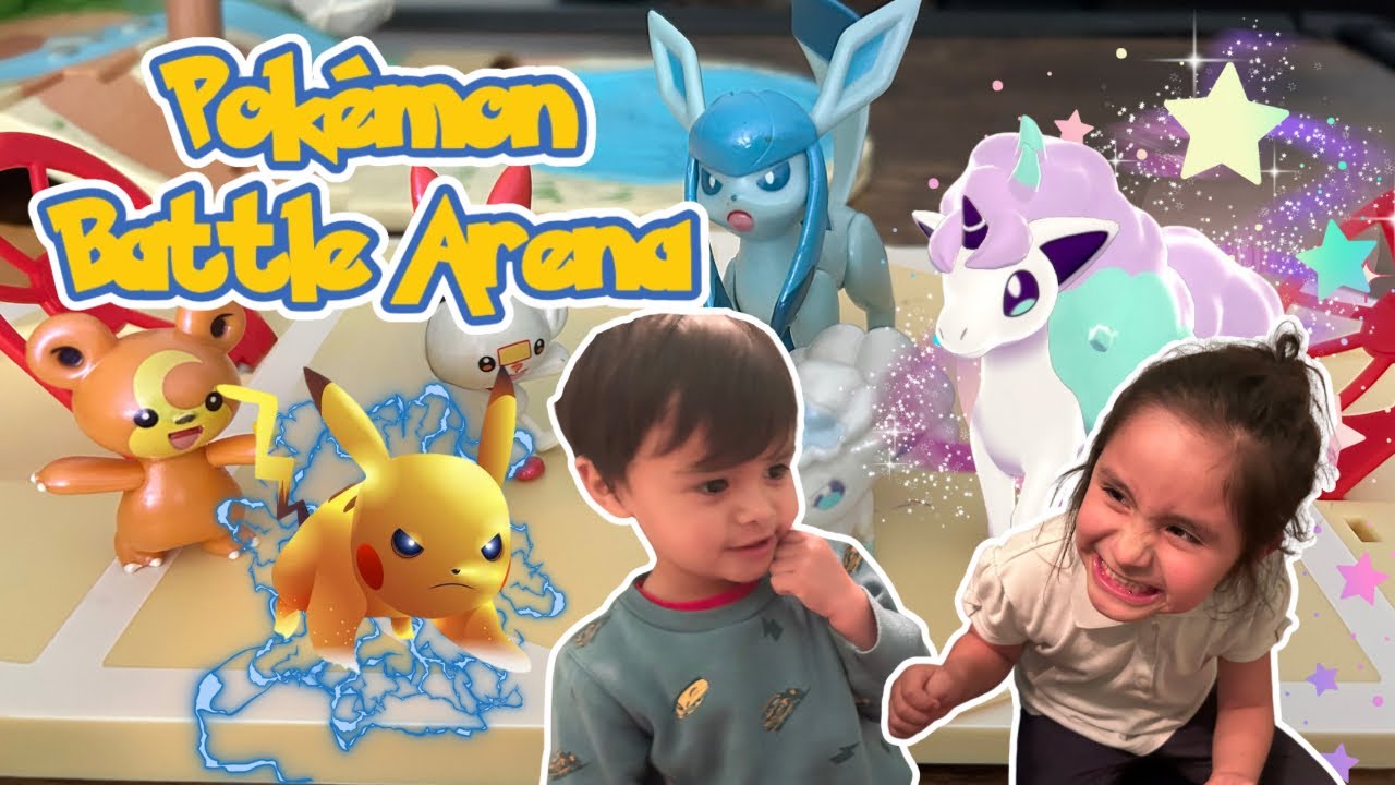 The ULTIMATE Pokemon Battle Arena! Kids Toy Playset with real Pokémon! - YouTube