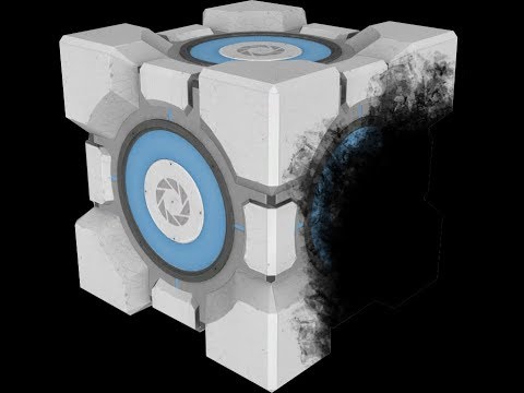 Portal 2: Dissolving a Weighted Storage Cube in Slow Motion - YouTube