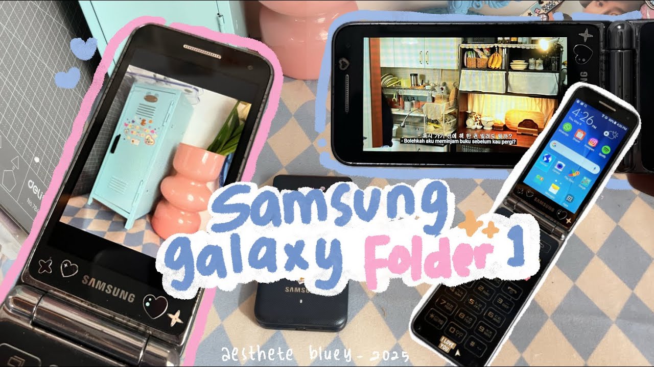 Quick Review Samsung Galaxy Folder 1 🙀🪞🧸🎊 || Aesthete Bluey - YouTube