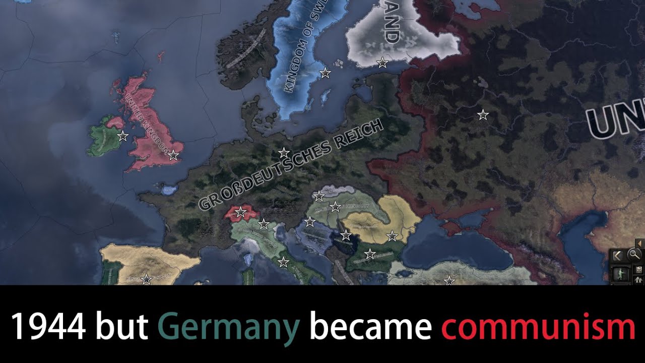 1944 but Germany became communism Hoi4 Timelapse - YouTube