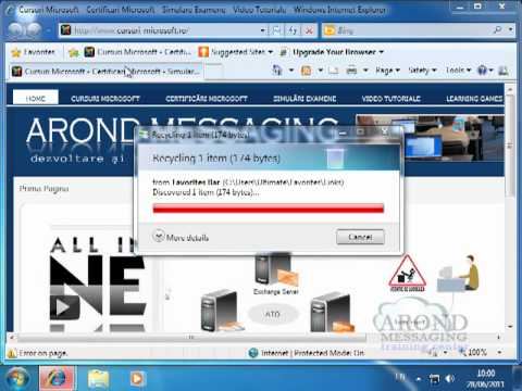 Using Windows 7 - Save Favorite Web Pages - YouTube