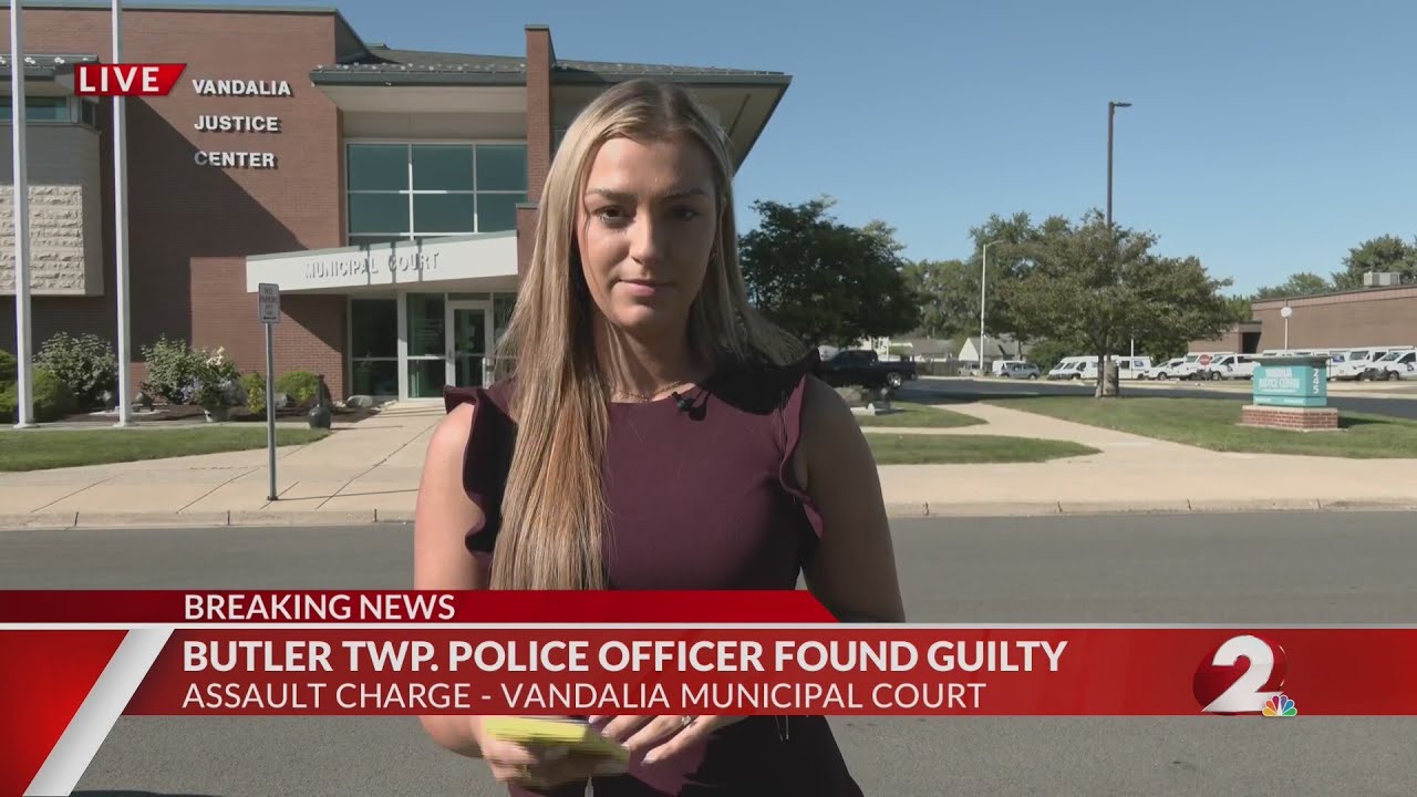 Butler Township officer found guilty of assault charge - YouTube