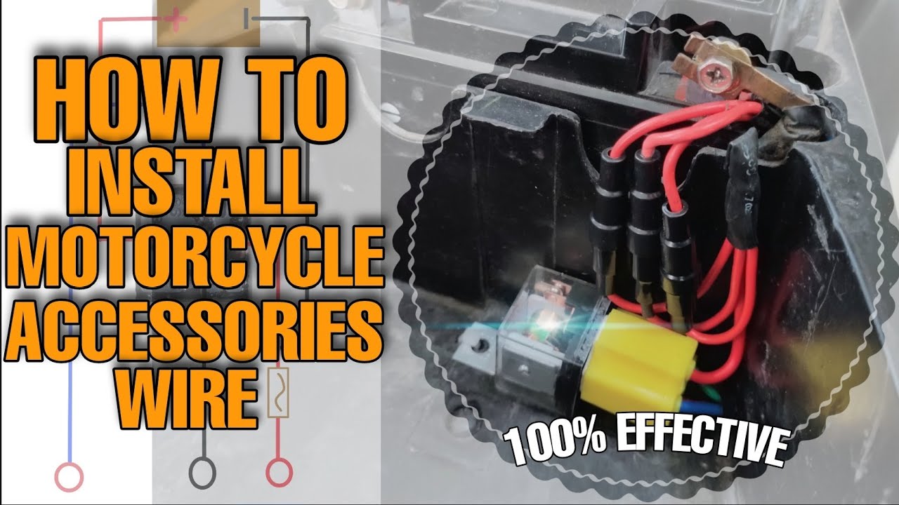How to Add Motorcycle Accessories Wire Properly | Best Way | Relay ...