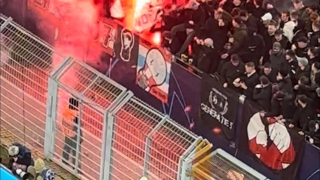 Ultras Pyro Show Support Champions League PSv Eindhoven in Dortmund # ...