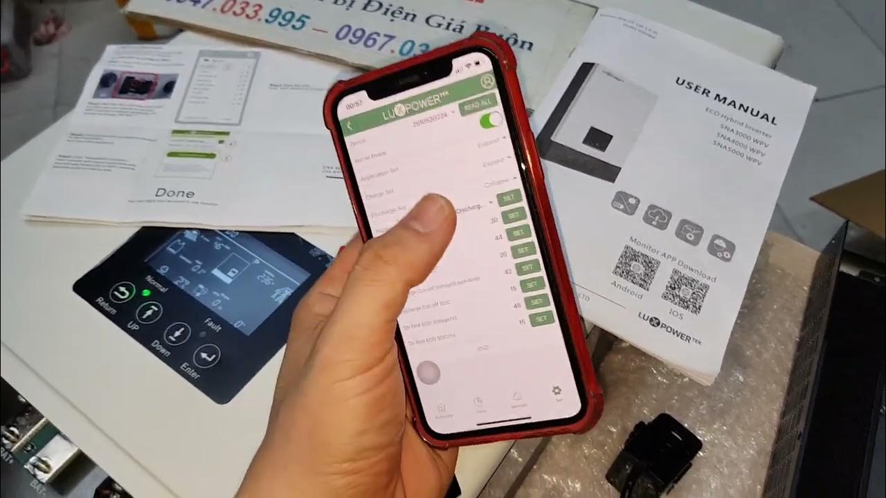 Cách cài đặt Hybrid Luxpower 5Kw không cần wifi, các thông số cài đặt cực kì chi tiết và dễ hiểu ...