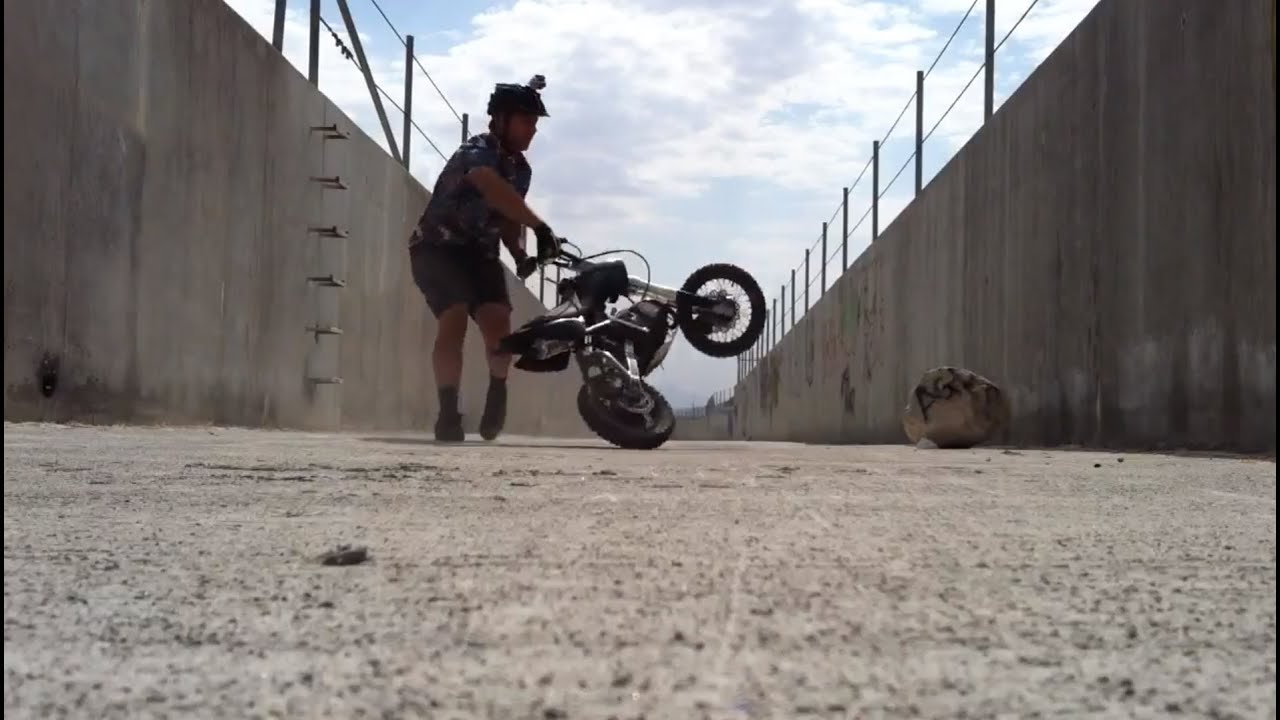 Travis Turley | Pit Bike | Wheelie | oops - YouTube