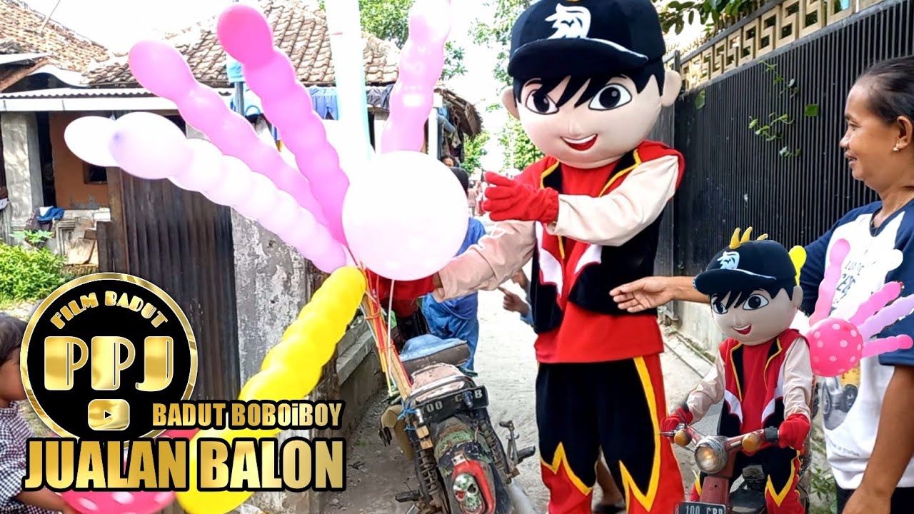 BADUT BOBOIBOY JUAL BALON WARNA WARNI~FILM BADUT PPJ - YouTube