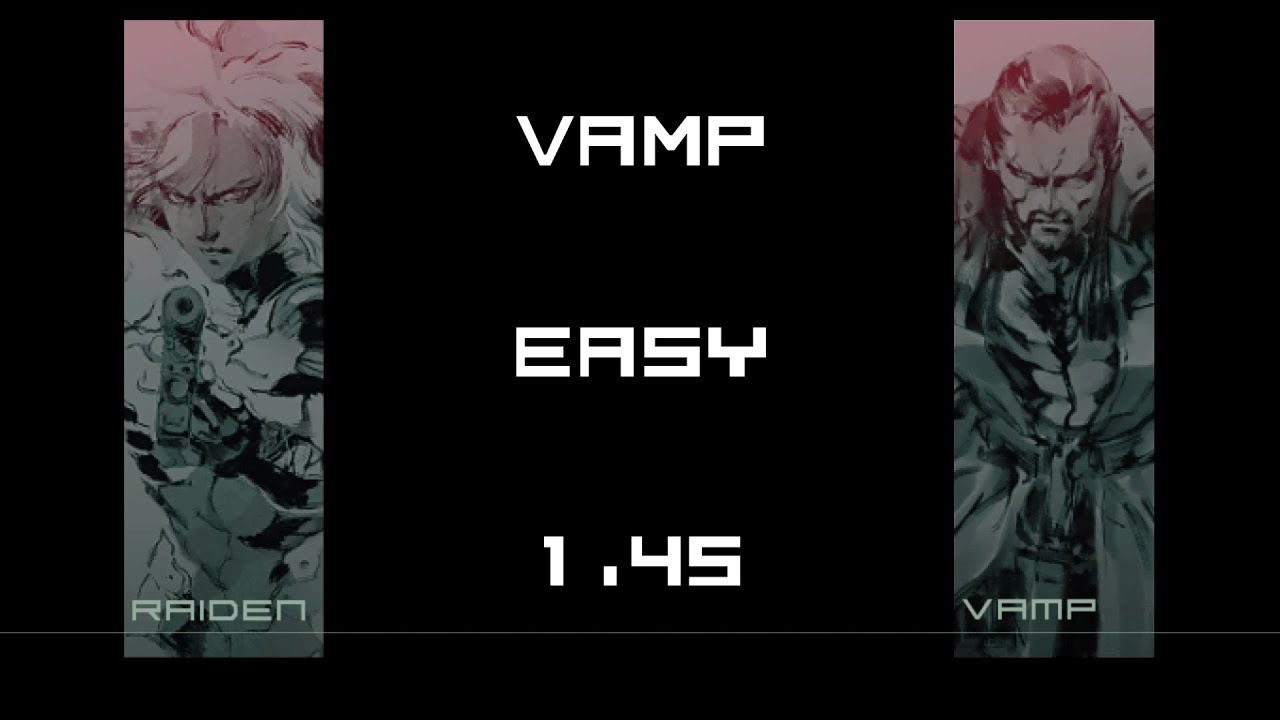 MGS2 Sons of Liberty - Boss Survival, Raiden, Easy, Vamp - 1.45 - YouTube