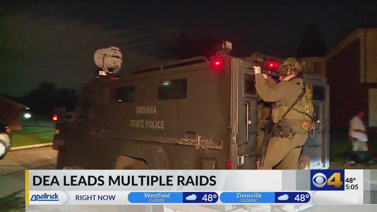DEA targets ‘substantial drug trafficking operation’ in central Indiana sweep - YouTube