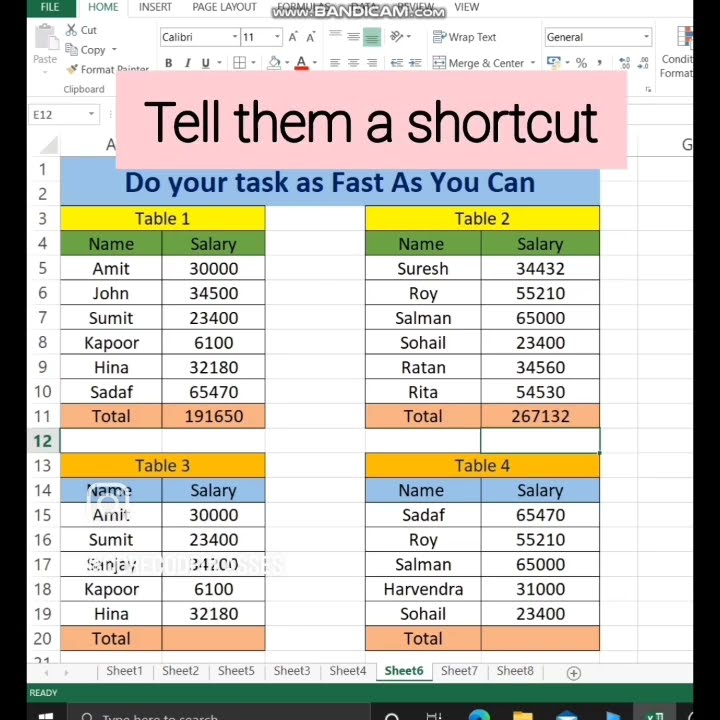 Shortcut Trick To Find Sum Excel Shorts Tips Tricks Exceltips Exceltricks Exceltutorial