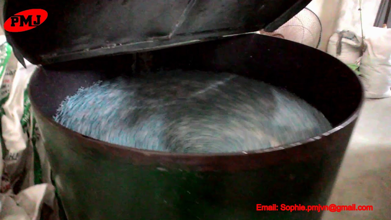 PMJ Filler masterbatch: 69% Filler + 27% polymer+ 4% desiccant - YouTube