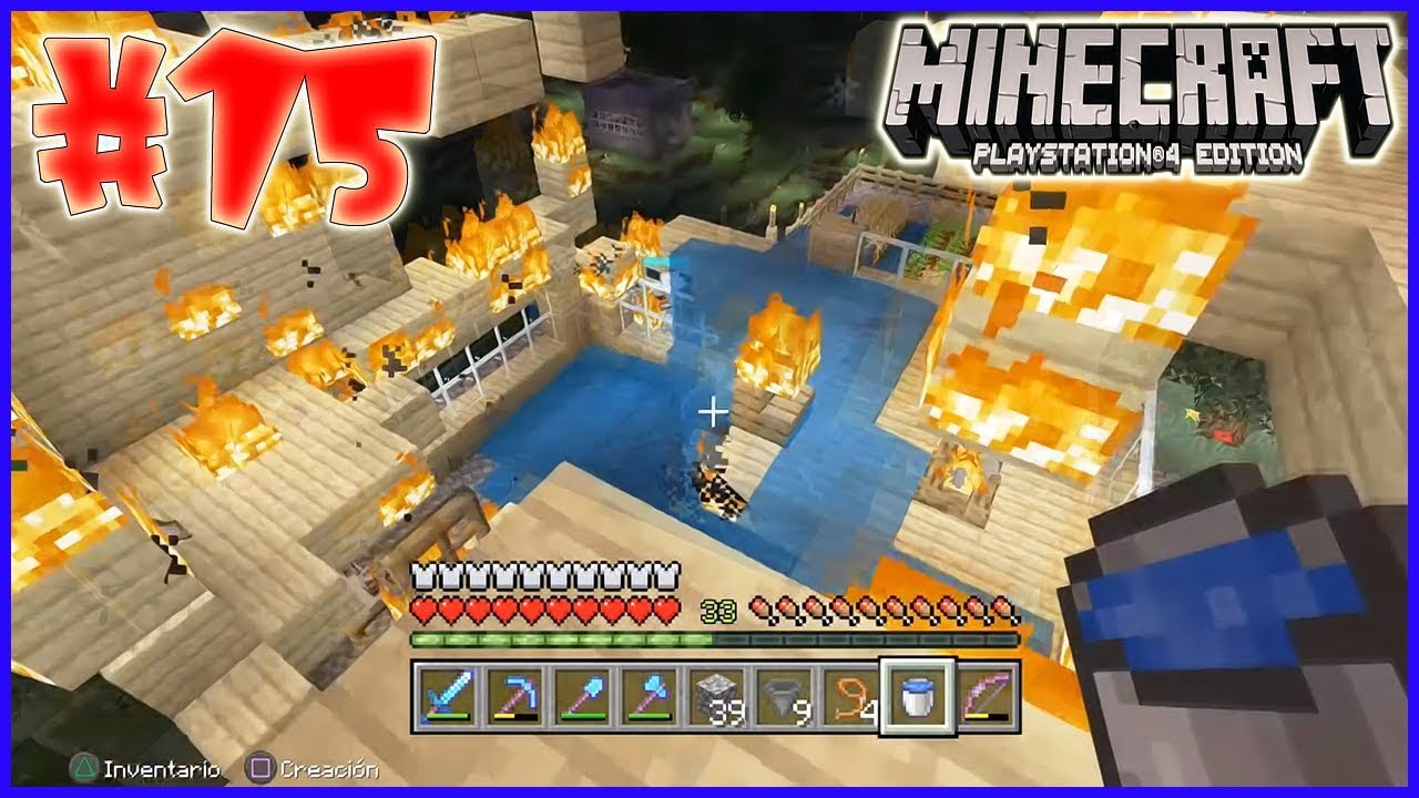 MINECRAFT PS4: capitulo #15 UN DIA DESPUES DEL INCENDIO!! 2019 - YouTube