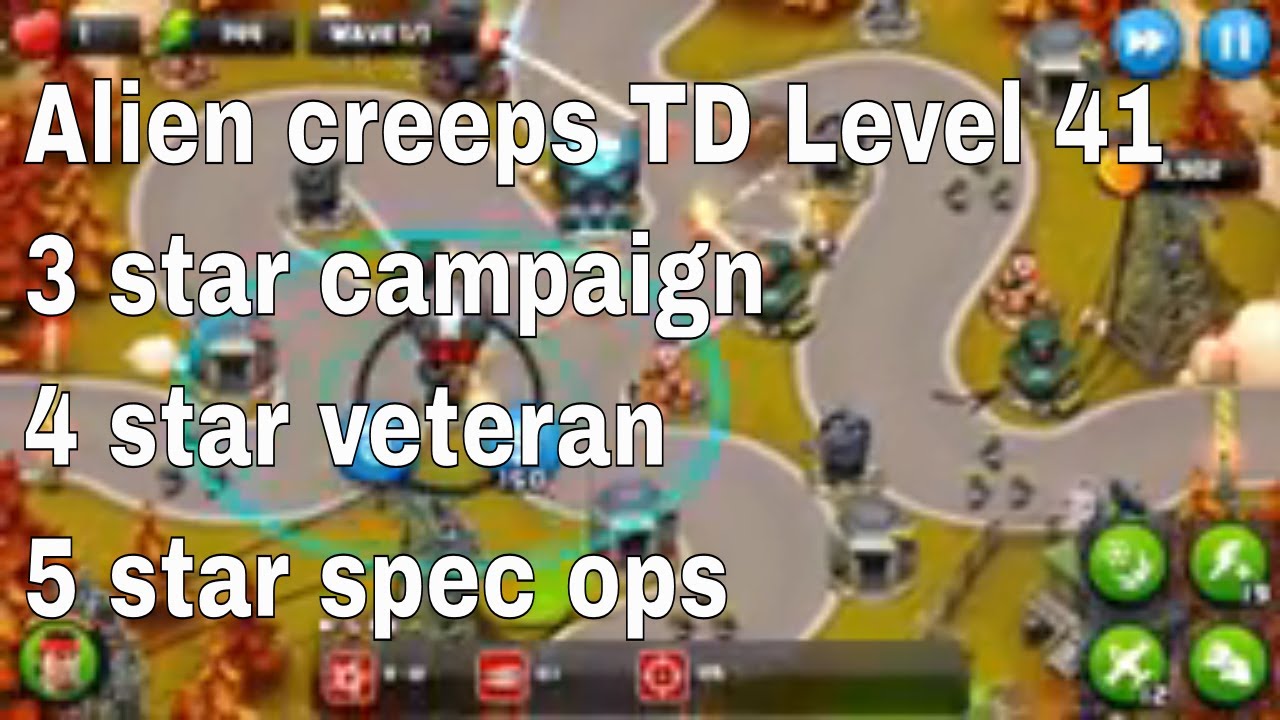 Alien Creeps TD Level 41 Without Any Extra Hero - YouTube
