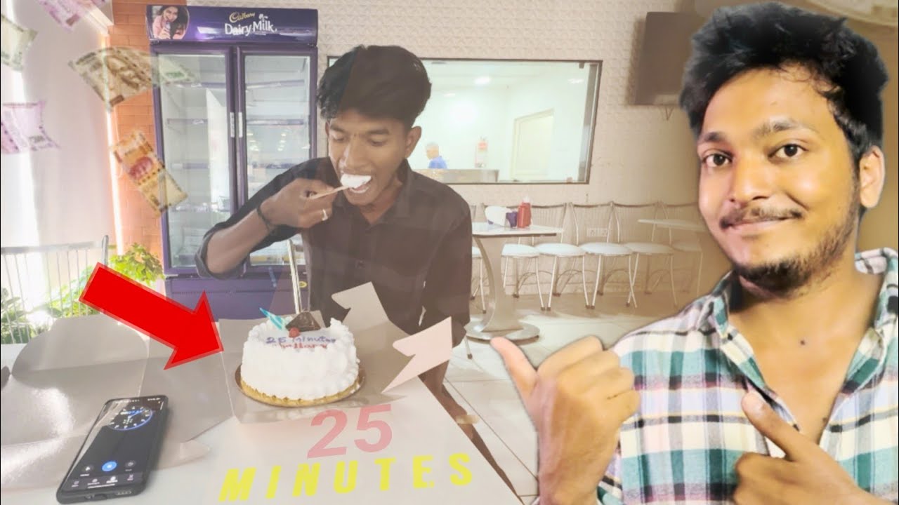 Did my Subscriber Eat Half Kg Cool Cake in 25 minutes | Nagesh Daddala ...