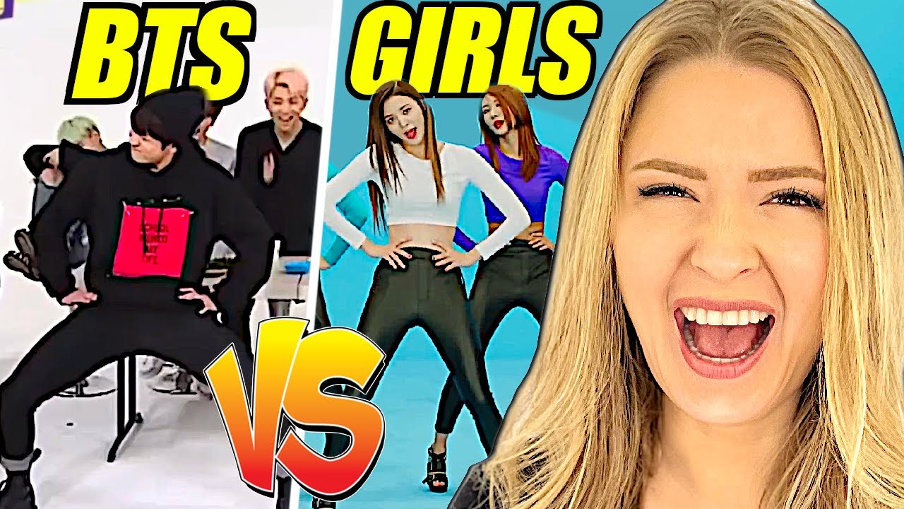 BTS Girl Group Dance Compilation Americans REACT - YouTube