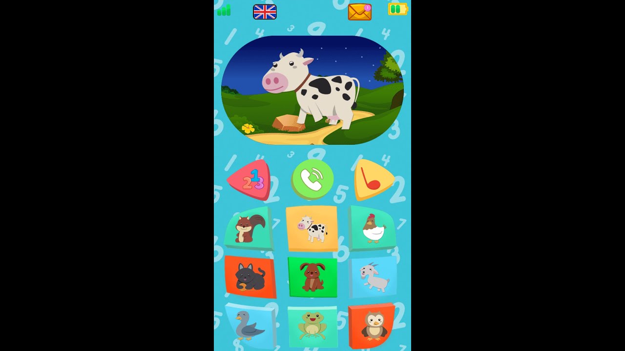 Baby Phone for toddlers - Numbers, Animals & Music - YouTube