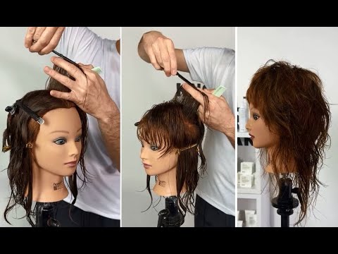 Pixie Shag Mullets Haircut Tutorial with Razor & Scissors | Short ...