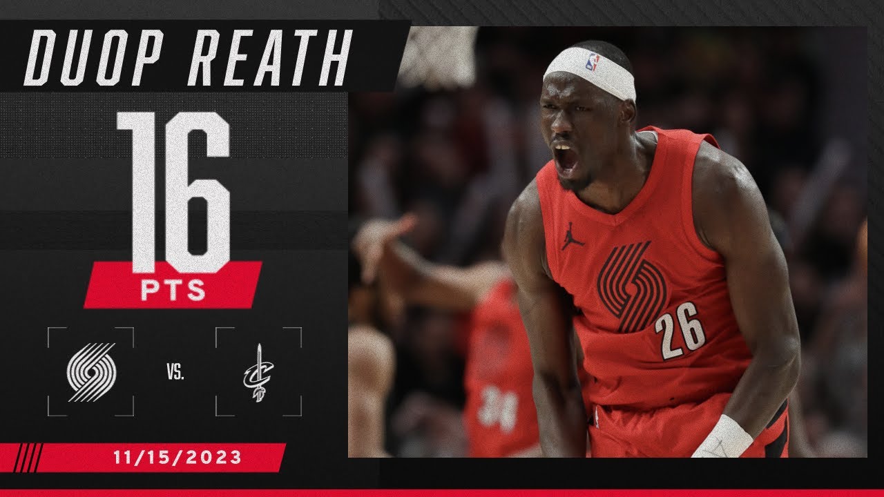 Duop Reath scores career-high 16 points in 20 minutes for #trailblazers ...