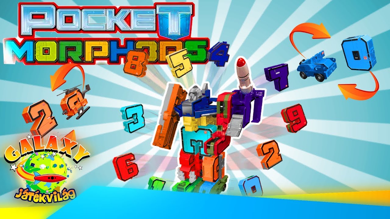 Pocket Morphers - Átalakulós Szám Robotok Bemutató - YouTube
