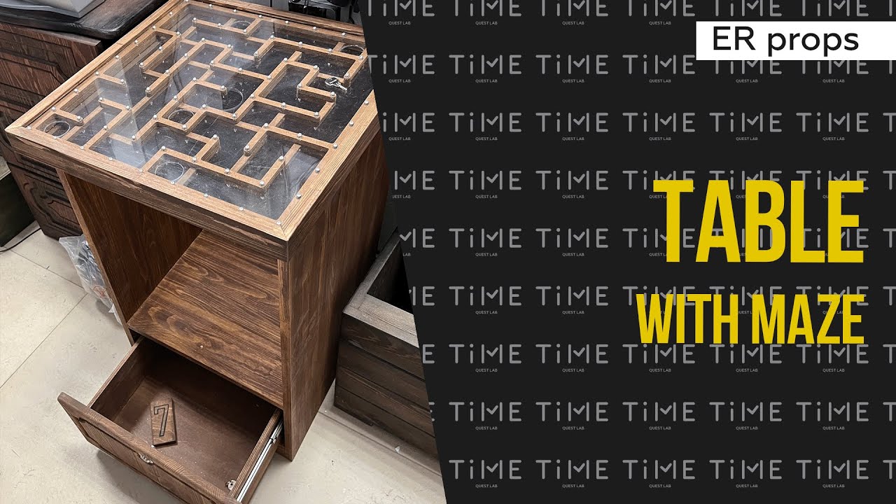 Table with maze. Escape room SHELTER. Props for the escape room - YouTube