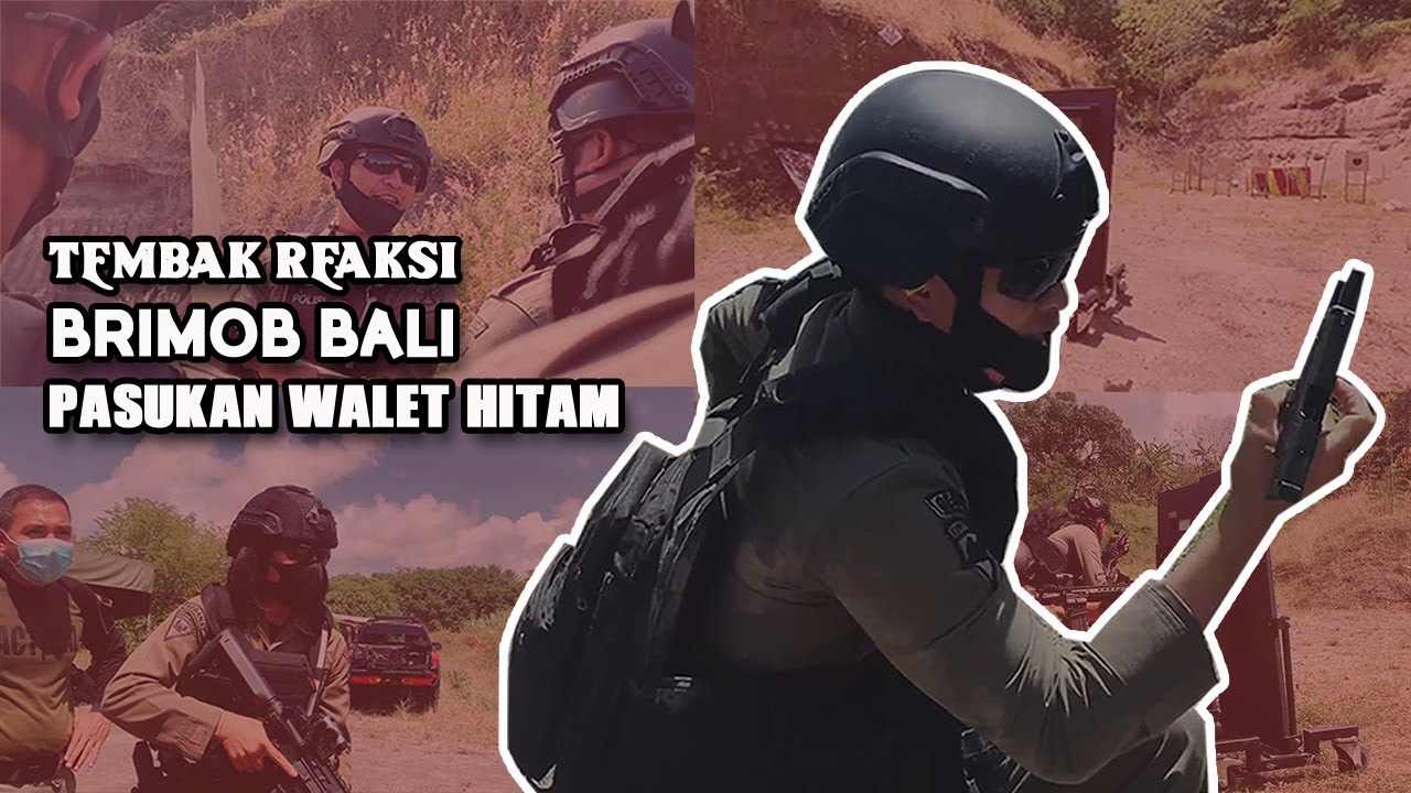 TEMBAK REAKSI PASUKAN WALET HITAM GEGANA BALI - YouTube