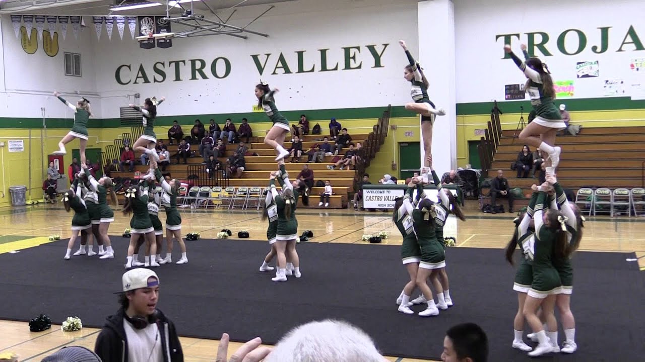 CVHS Junior Varsity Cheer Half Time Performance, Jan 20, 2016 - YouTube