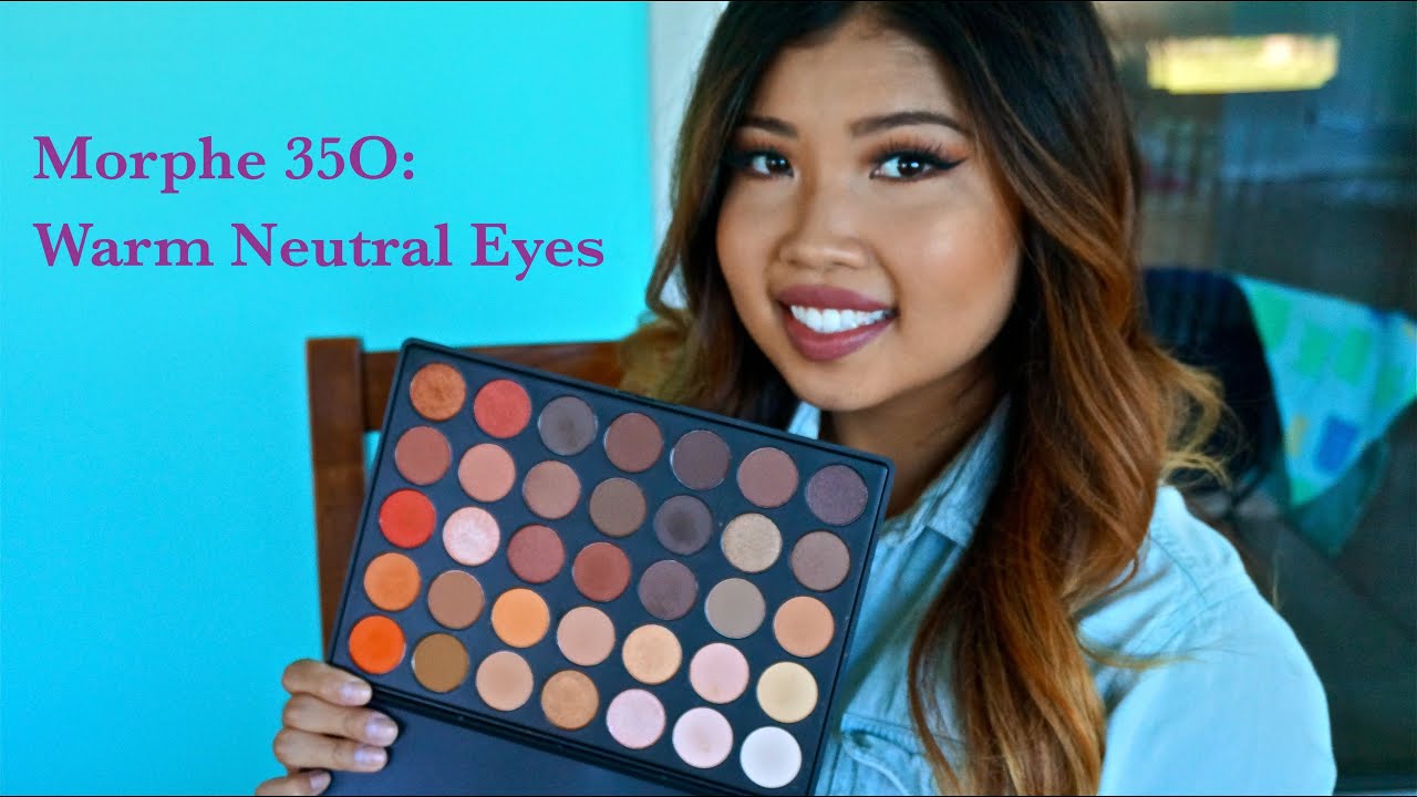 Morphe 35O Palette: Neutral Warm Eye Look - YouTube