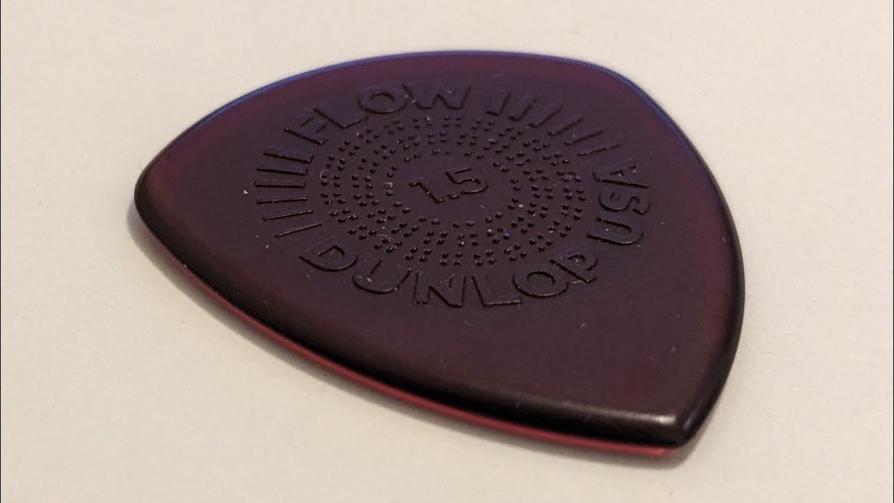 Jim Dunlop Flow Standard 1.5mm guitar pick review - YouTube