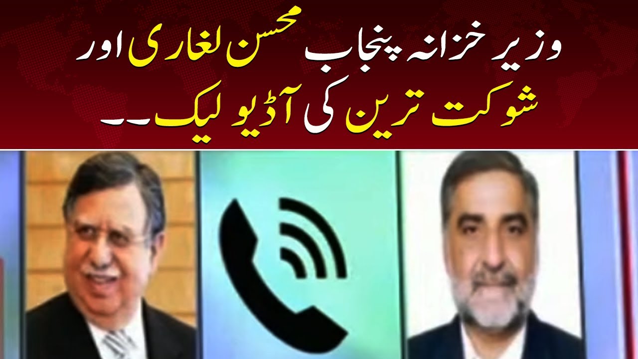 Wazir e Khazana Punjab Mohsin laghari aur Shaukat Tarin ki audio leak ...