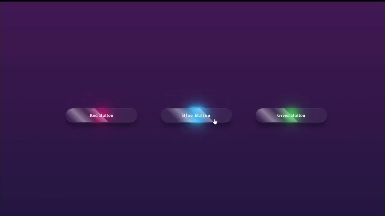Glassmorphism Buttons | CSS - YouTube