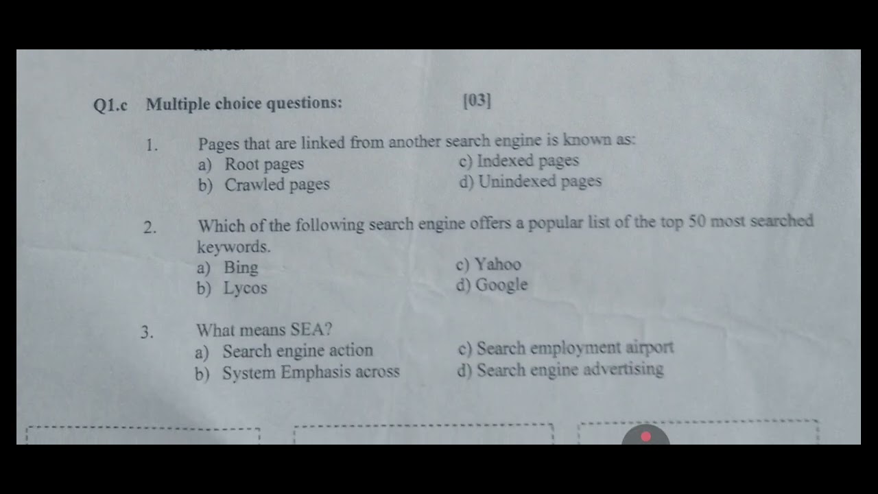 DSE-116 S.E.O | DAE First-year SBTE paper #dse-116SEO - YouTube