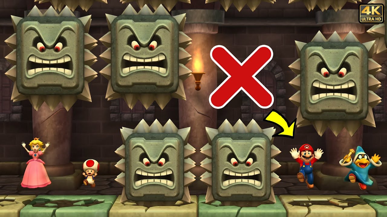 Mario Party 9 ⁴ᴷ - Peach vs Toad vs Mario vs Magikoopa - Blooper Beach ...