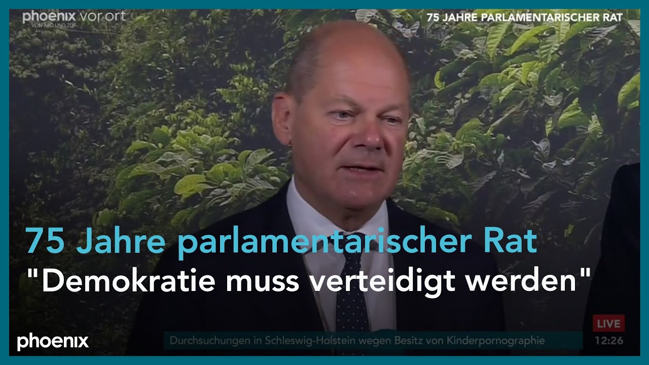Statements von u.a. Bundeskanzler Scholz und Bärbel Bas zu 75 Jahren ...