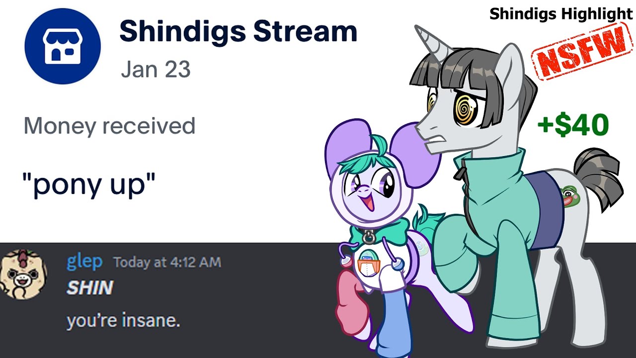 Revealing this VTuber's Ponysona | Shindigs Stream Highlight - YouTube