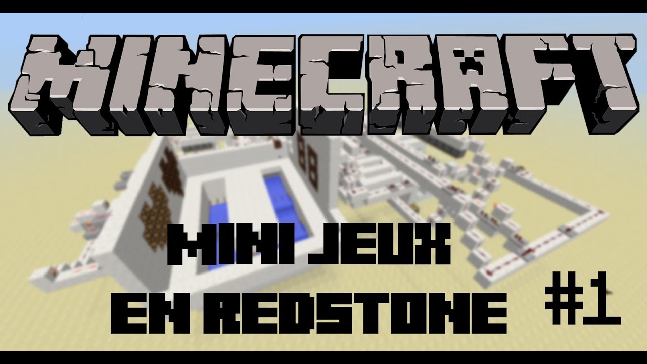 [TUTO] minecraft jeux redstone #1 - YouTube