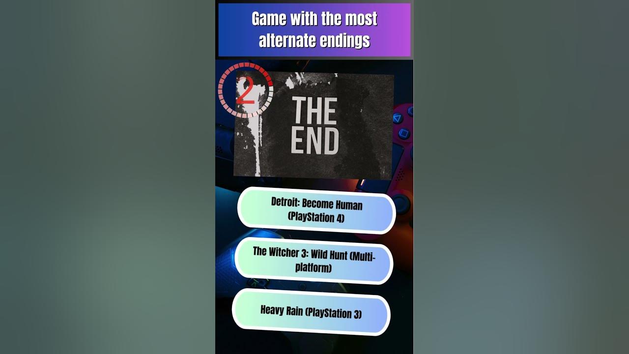 TRIVIA: Video Game with the MOST Alternate Endings? #shorts #quiz - YouTube