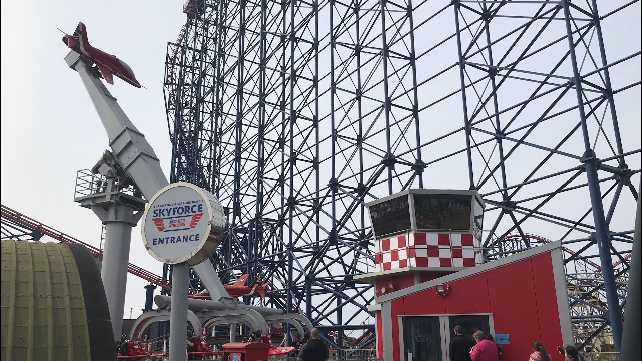“Red Arrows” Sky Force, Blackpool Pleasure Beach - Off ride - YouTube