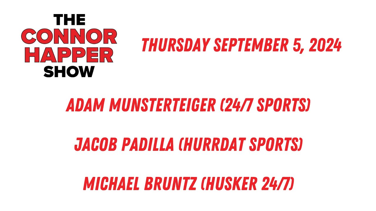 The Connor Happer Show // 9-5-24 // NFL Kickoff - YouTube