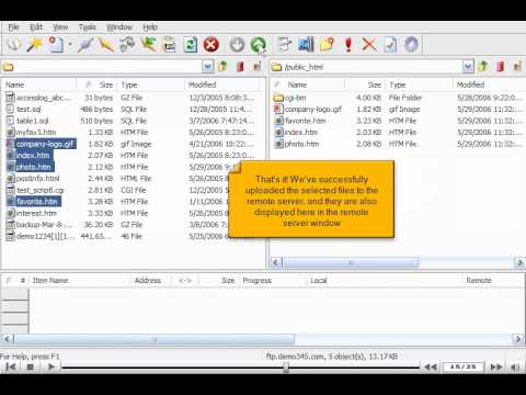 Uploading File using CuteFTP - FTP Tutorials - YouTube