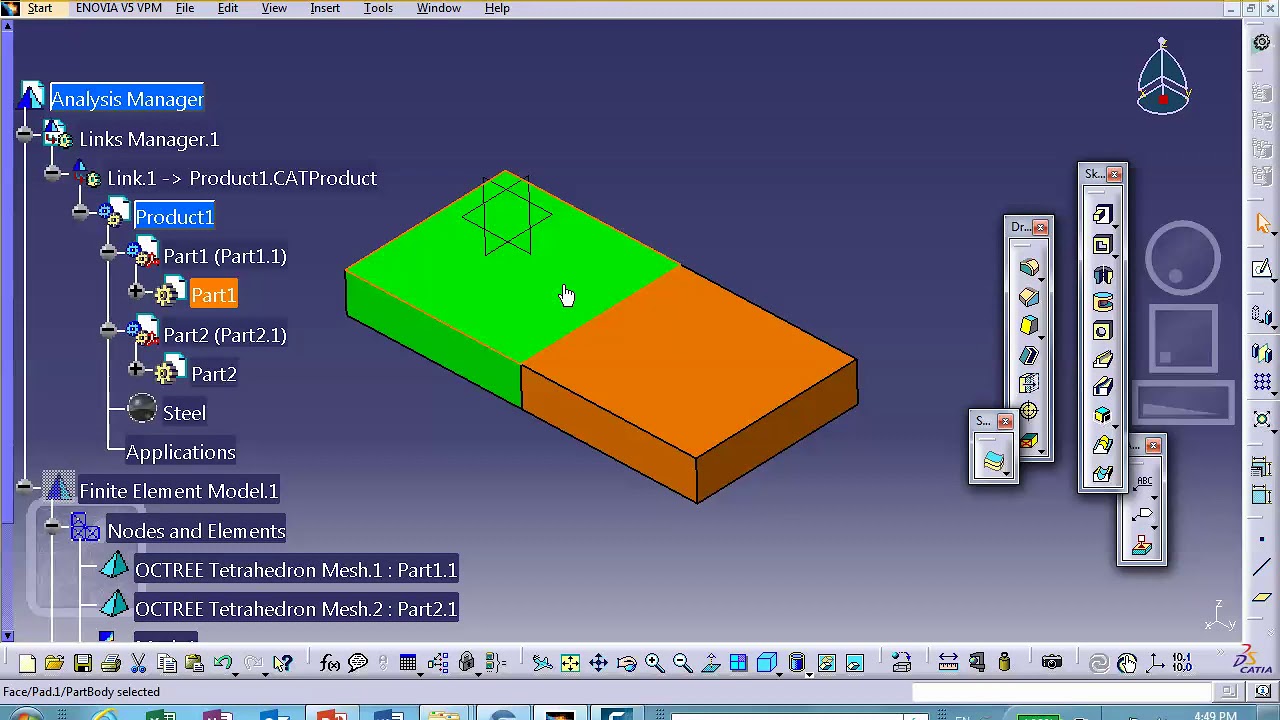 FEA, Nodes to Nodes Connection, Solid Element, Catia, Video 6 of 6 - YouTube