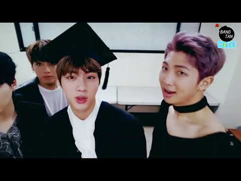 BTS Jin Graduation Day Vlive (ENG SUB/INDO)