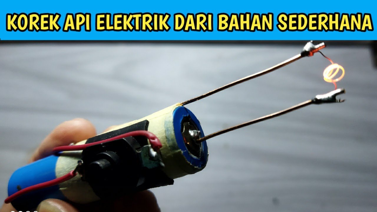 MEMBUAT KOREK API ELEKTRIK SEDERHANA - YouTube