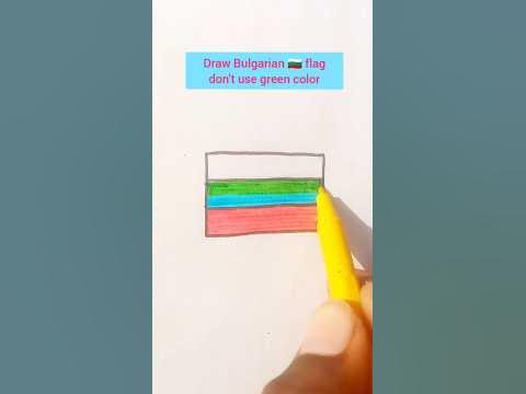 how to draw Bulgarian Flag 🇧🇬 | Russia to Bulgaria flag Drawing Shorts ...