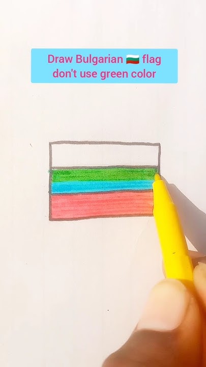 how to draw Bulgarian Flag 🇧🇬 | Russia to Bulgaria flag Drawing Shorts ...